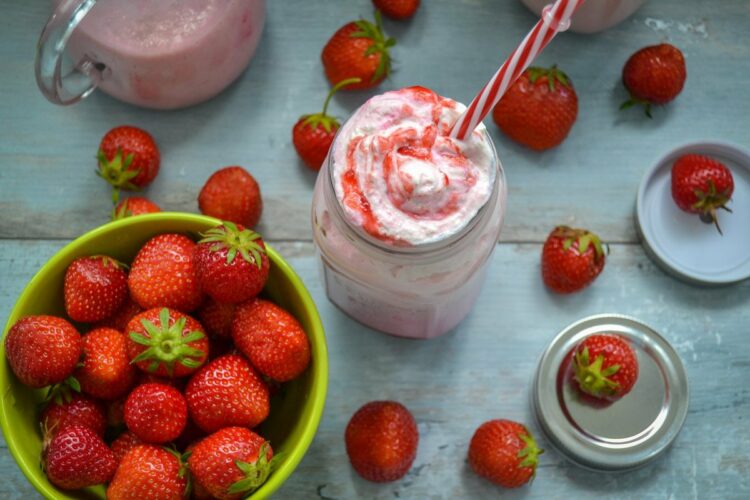 Erdbeer Milchshake Selber Machen