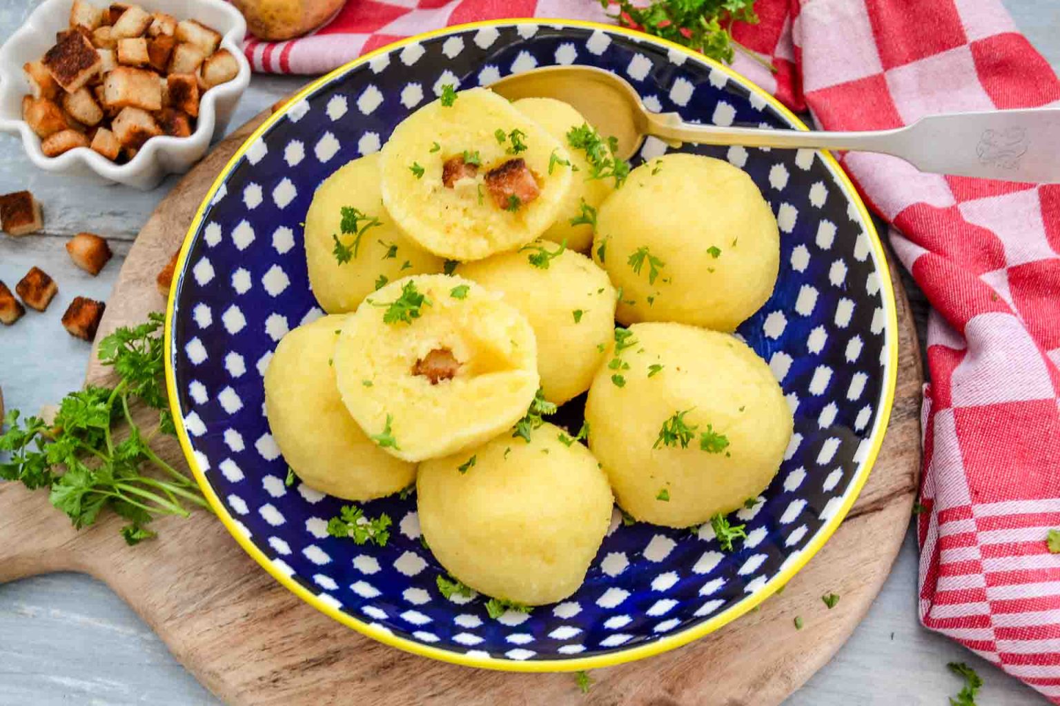 Kartoffelklosse Gekochten Kartoffeln Selber Machen