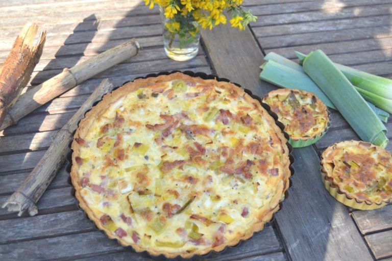 Herzhafte Lauch Quiche mit Speck - Kochen aus Liebe