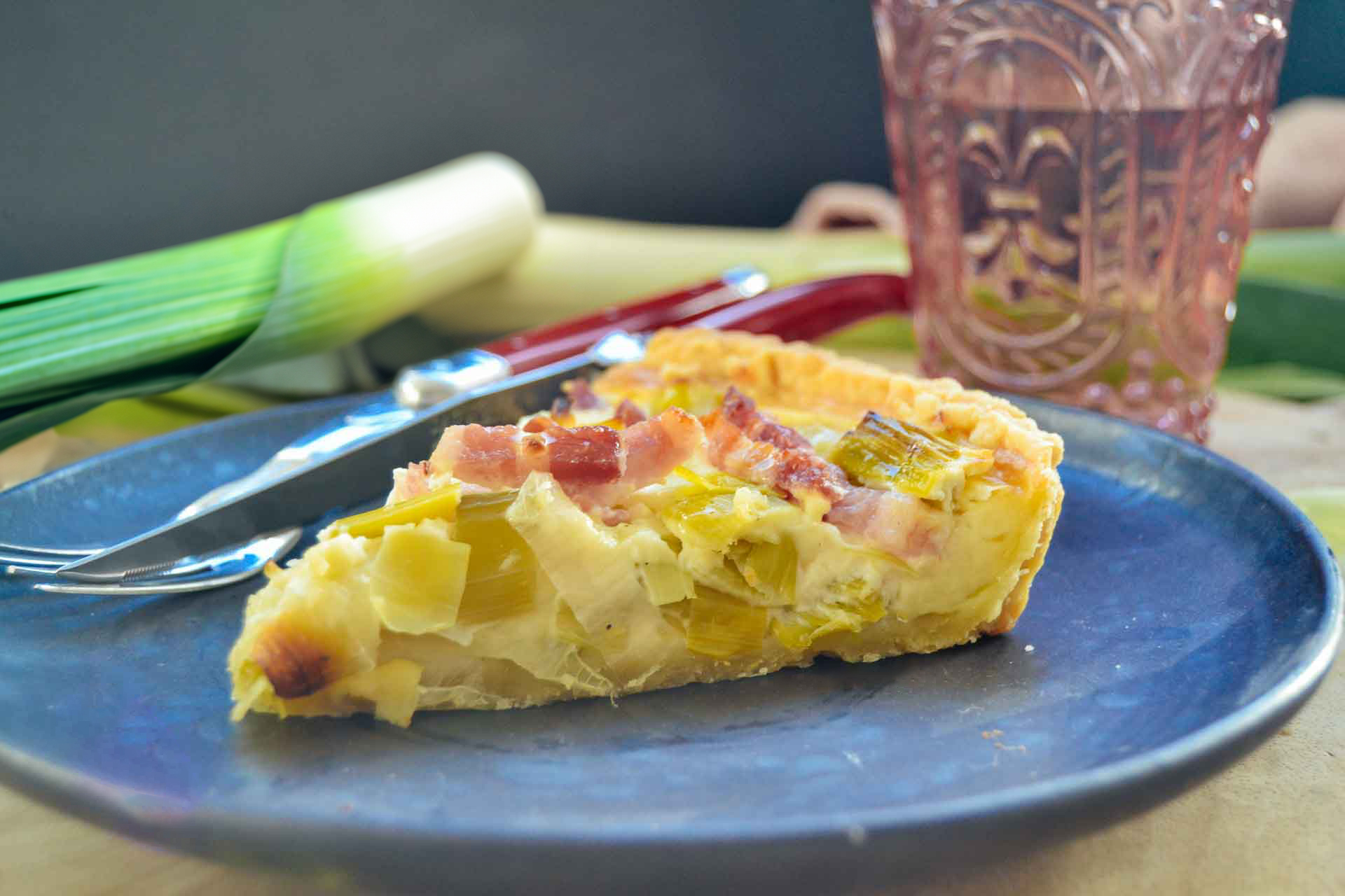 Herzhafte Lauch Quiche mit Speck - Kochen aus Liebe