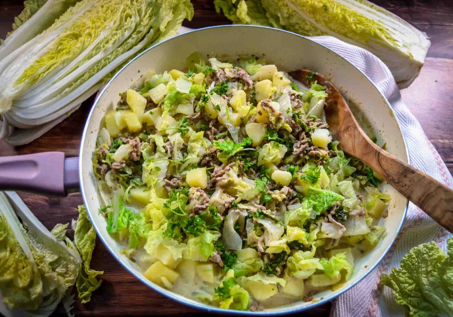 Kritharaki Hackfleischpfanne mit Paprika - Kochen aus Liebe